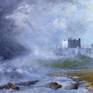 Bamburgh Castle Storm Sn 0438 Painting by Chris Sheldrake | Saatchi Art
