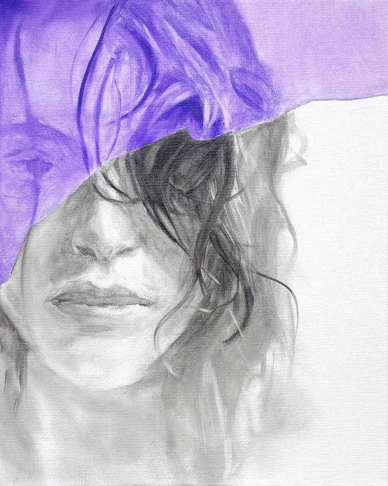 Portrait of a Stranger Girl 40 x 50 cm. Painting by Moussin Irjan ...