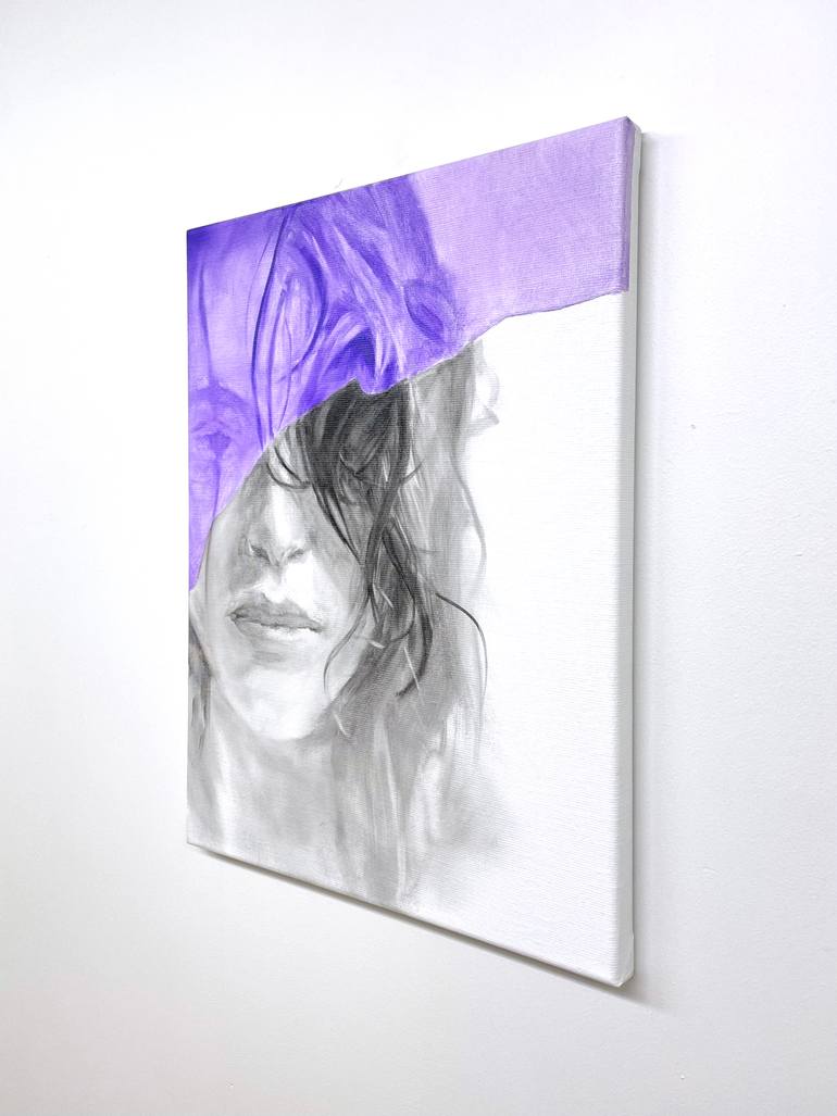 Portrait of a Stranger Girl 40 x 50 cm. Painting by Moussin Irjan ...