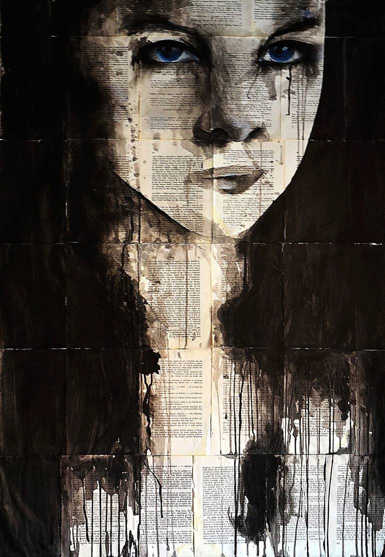 Blue mistery, INK DRAWING Drawing by Majda Susnik | Saatchi Art