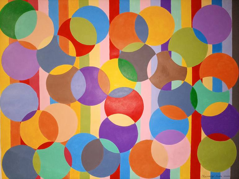 Sun bubbles Painting by Oluwaseyi Alade | Saatchi Art