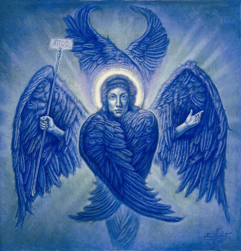Cherubim Painting by Marko Karadjinovic | Saatchi Art