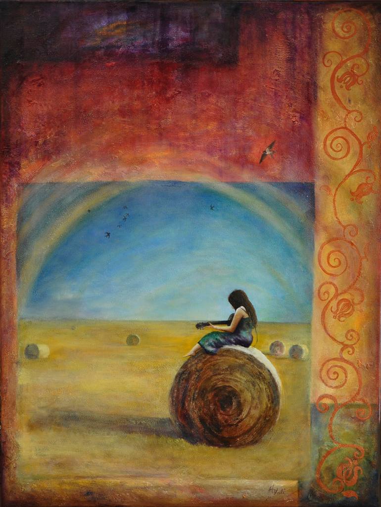 Folk Song Painting by H Vali | Saatchi Art