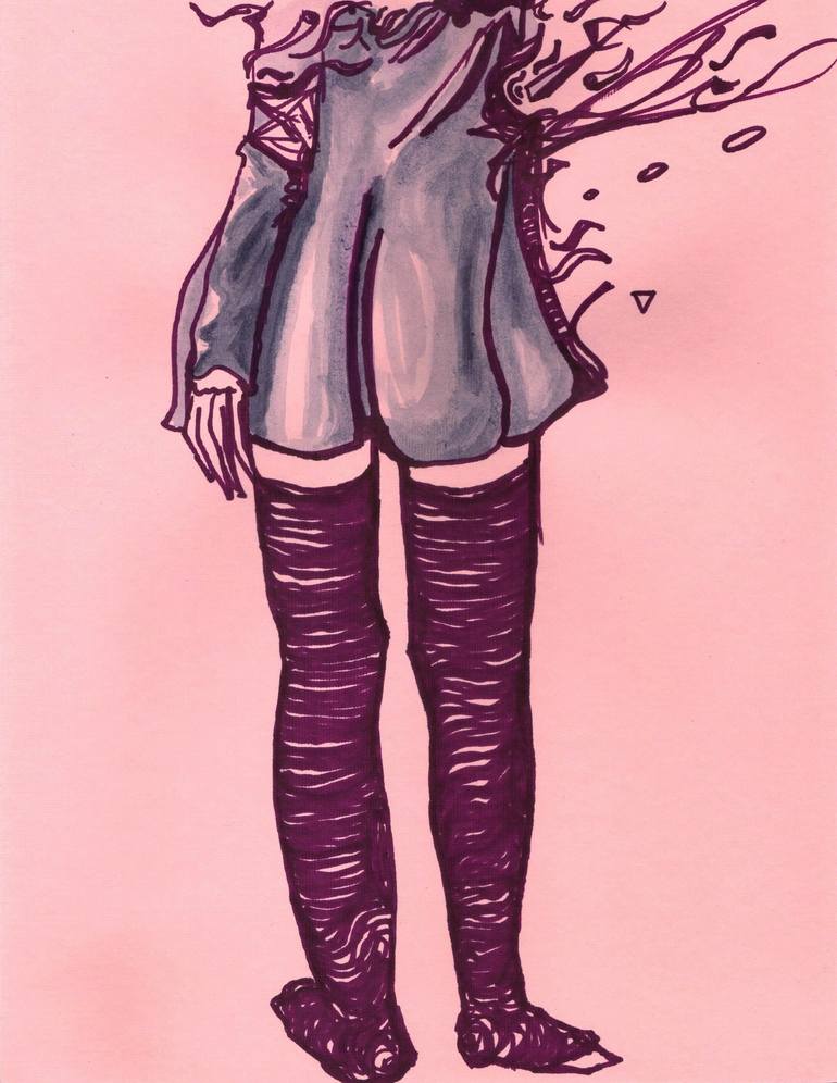 Wispy Gravity Drawing by Picto Shinigami | Saatchi Art