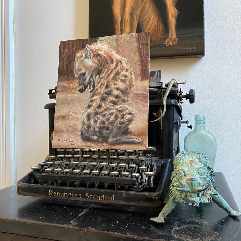 Hyena Study Painting by Alan James Weiss | Saatchi Art