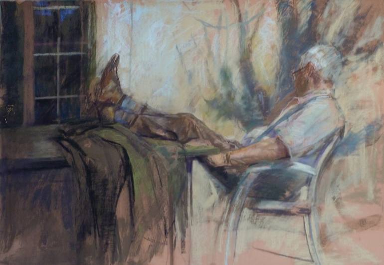 Suspended figure Drawing by Penelope Milner | Saatchi Art