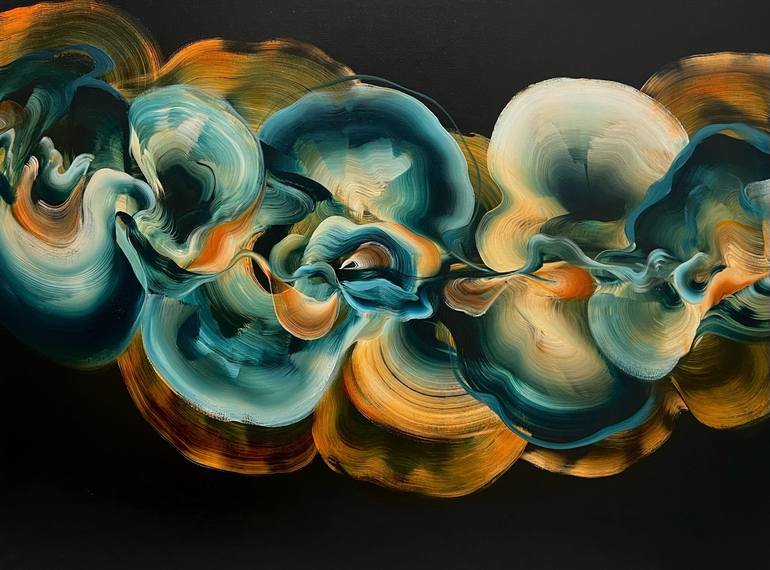 Nightfall Painting by Genevieve Leavold | Saatchi Art