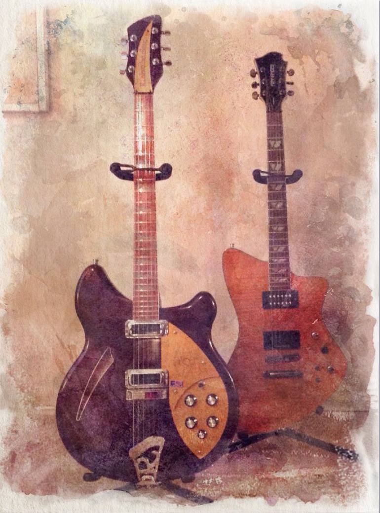 Two Guitars Photography by Rob Keay | Saatchi Art