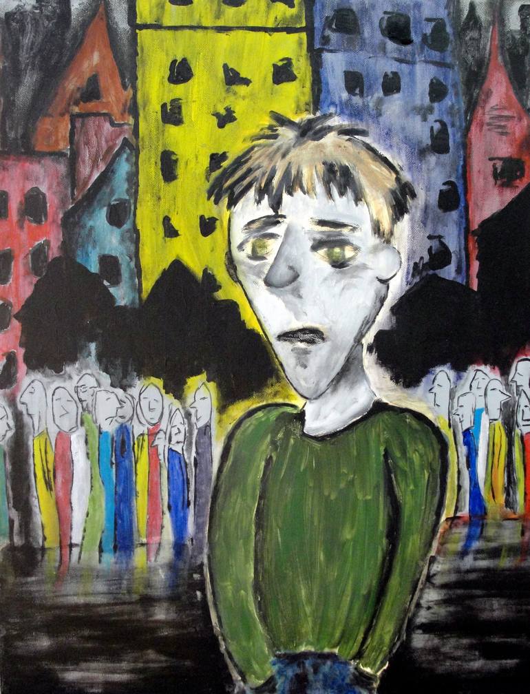 City Life Painting by Blake Stoller | Saatchi Art