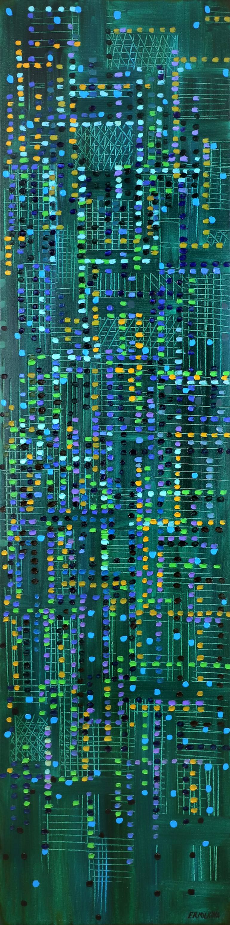 The Matrix Painting by Ekaterina Ermilkina | Saatchi Art