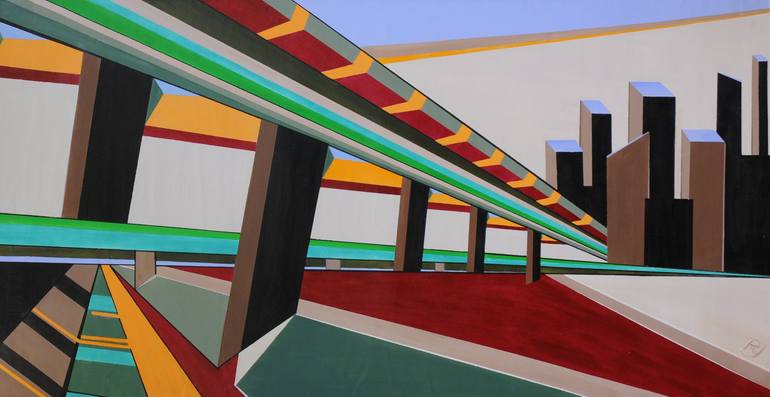 Urban Legend Painting by Rachel Yane | Saatchi Art