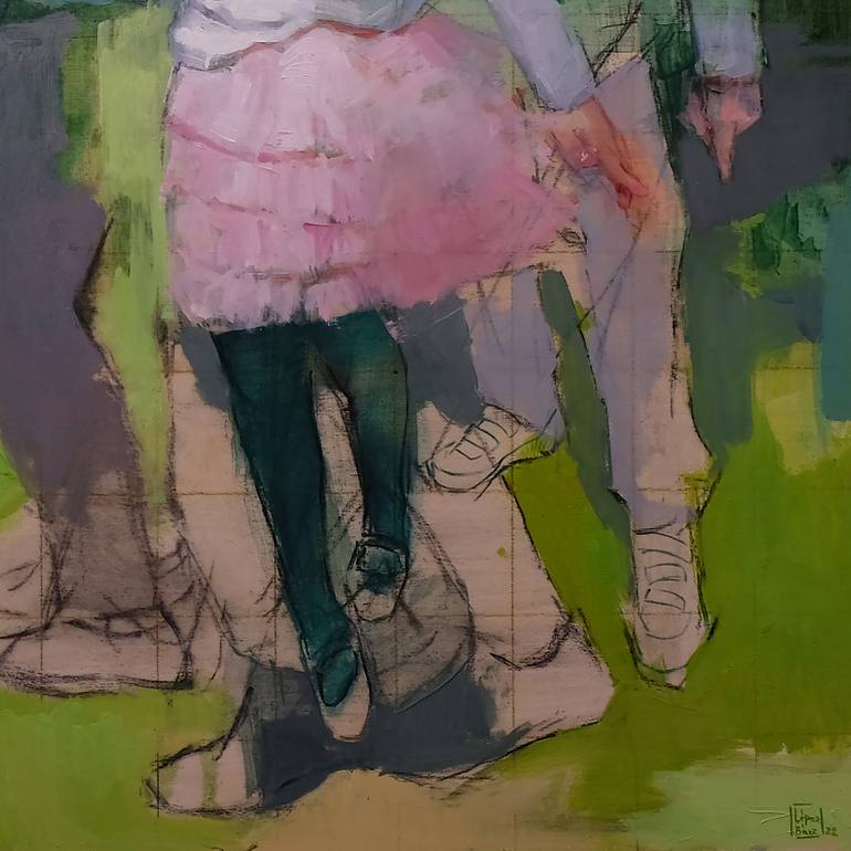 Los invencibles Painting by Pilar Lopez Baez | Saatchi Art