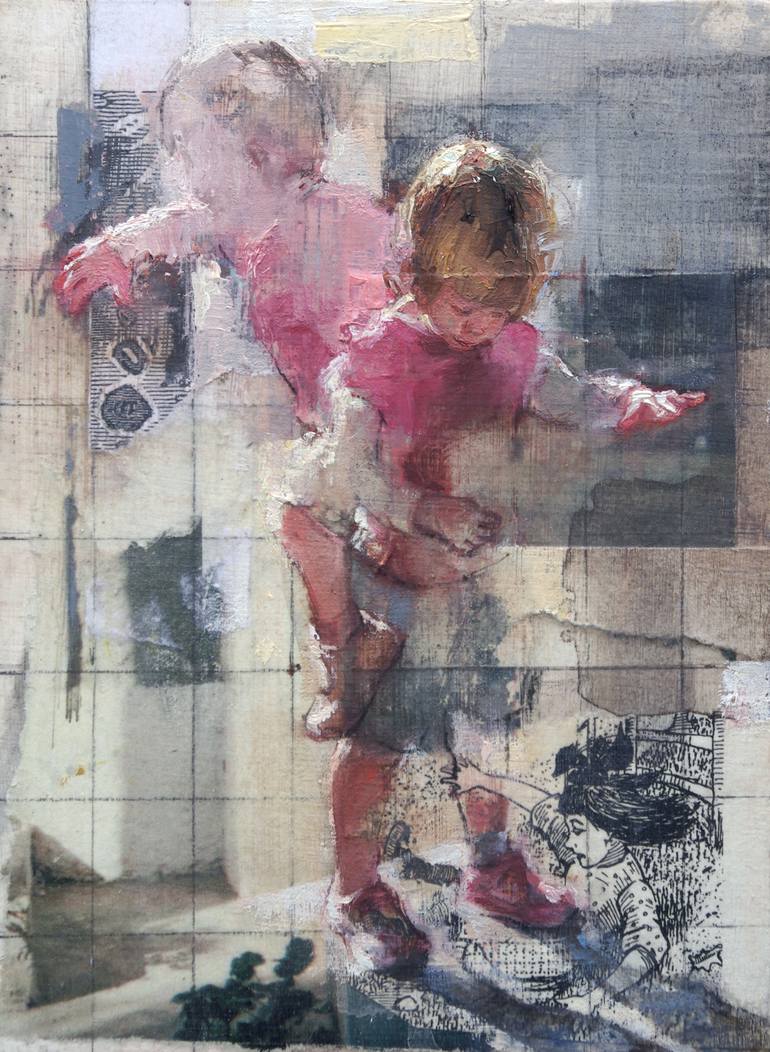 El otro Painting by Pilar Lopez Baez | Saatchi Art