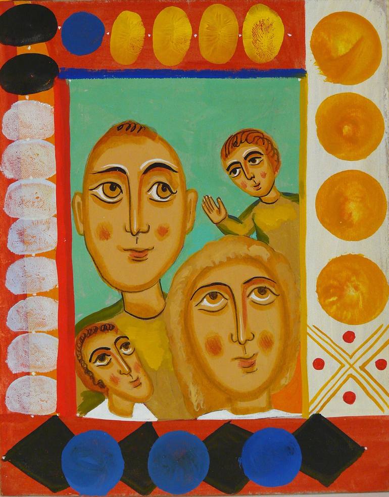 Series of Family Scenes 4 Painting by Lasha Kintsurashvili | Saatchi Art