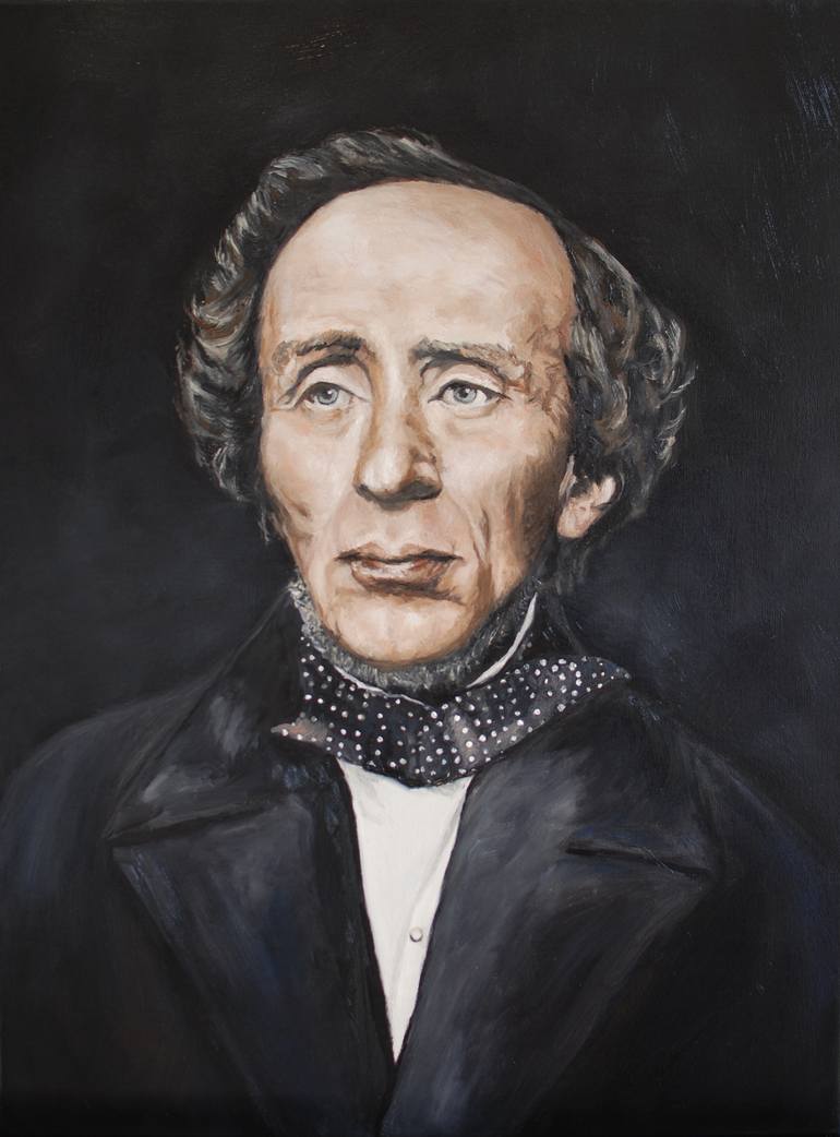 Hans C. Andersen Painting by Jenifer Dapper | Saatchi Art