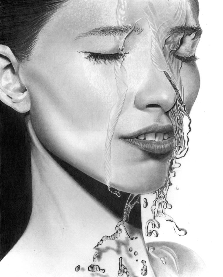 Wet 11 Drawing by Paul Stowe | Saatchi Art
