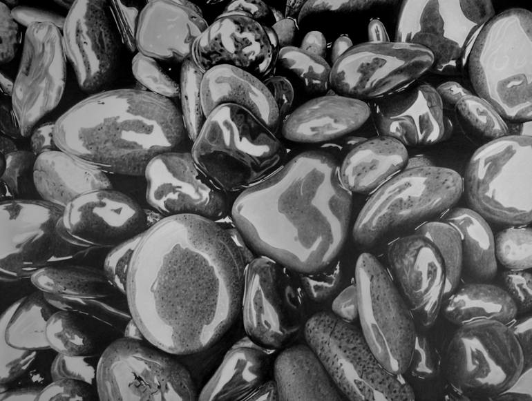 Pebbles Drawing by Paul Stowe | Saatchi Art