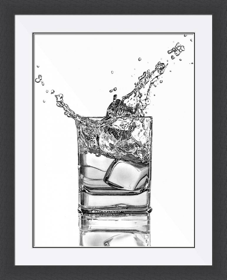 Whisky Splash IV Drawing by Paul Stowe | Saatchi Art