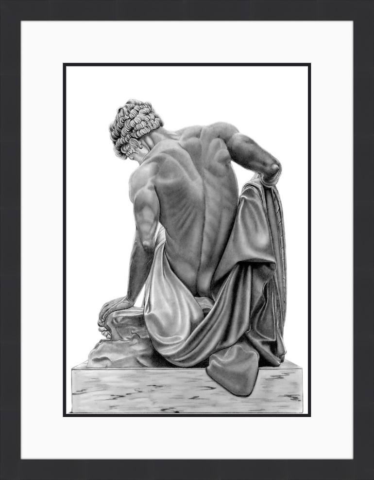 Gladiateur Mourant - Dying Gladiator Drawing by Paul Stowe | Saatchi Art