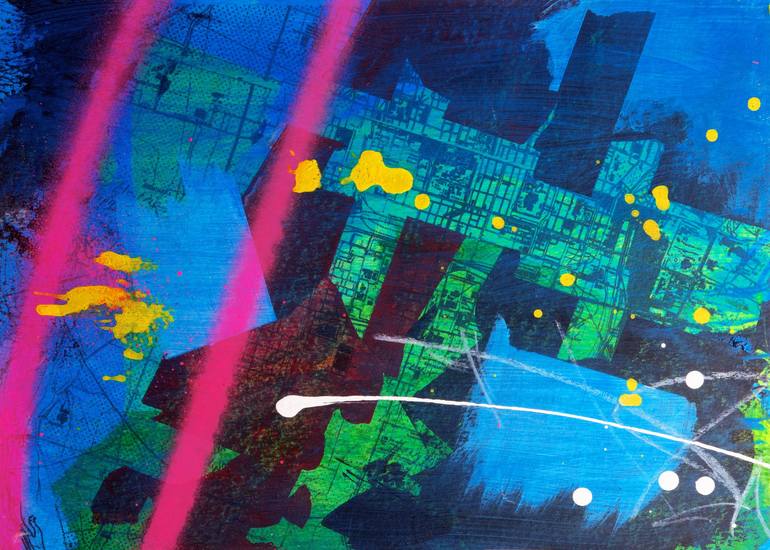 Primate City Painting by Tim Diviny | Saatchi Art