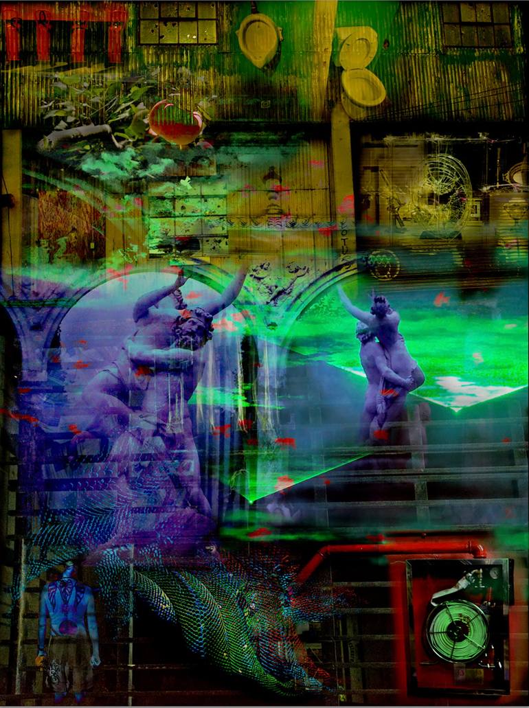 Adam and Eve 3_Blood Line Drawing by Jean-Michel Laberge | Saatchi Art