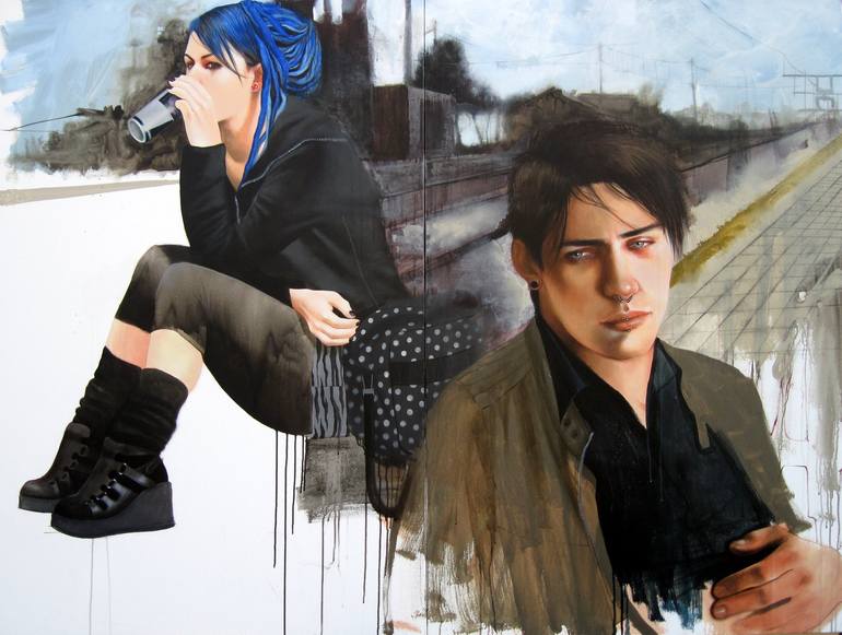 EX NIHILO CREVIT Painting by Alice Andreoli | Saatchi Art