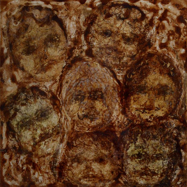 Seven Children on Land Collage by Catherine E Stringer | Saatchi Art