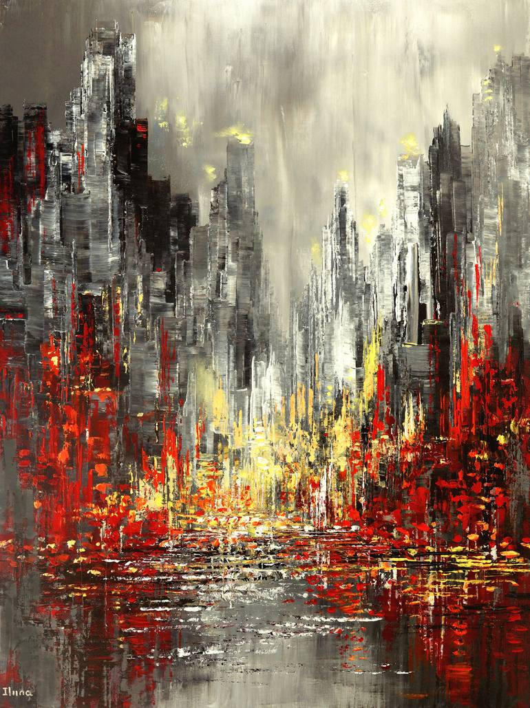 URBAN EPIC Painting by Tatiana Iliina | Saatchi Art
