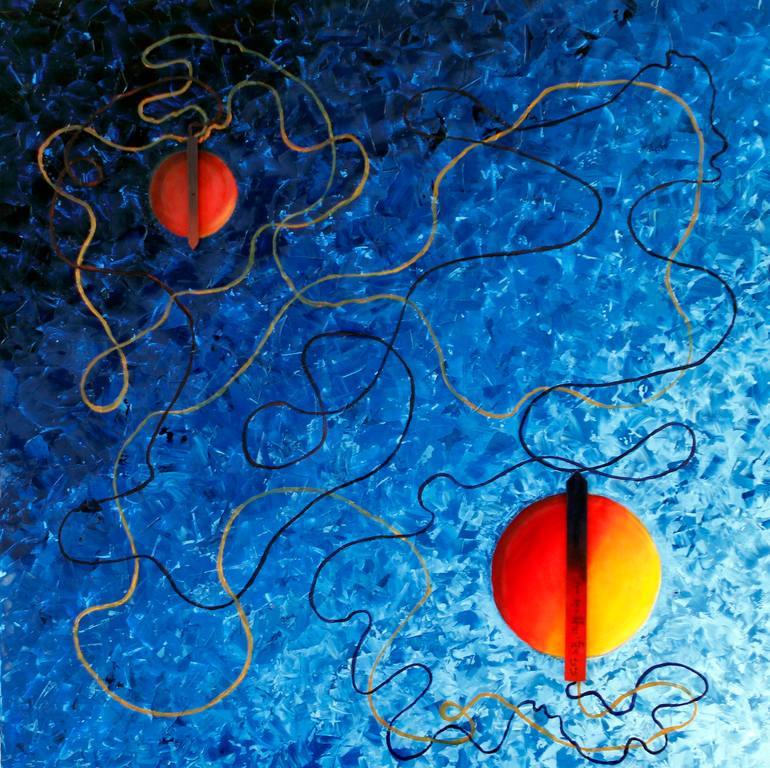Entanglement Painting by Venu Menon | Saatchi Art