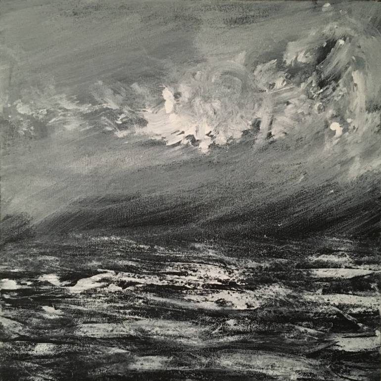 BEARINGS: Western Solent Waves 3 Painting by Caroline Underwood ...