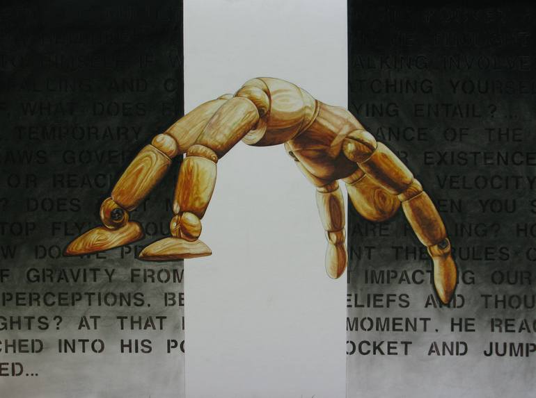 The Flip I (gravity) Painting by Laura Gerry | Saatchi Art