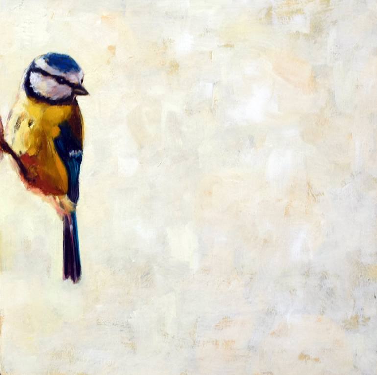 Blue tit Painting by Kat Wright | Saatchi Art