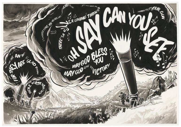 Oh say Drawing by Felix Gephart | Saatchi Art