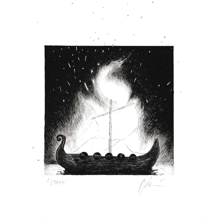 Spark Drawing by Merran Coleman | Saatchi Art