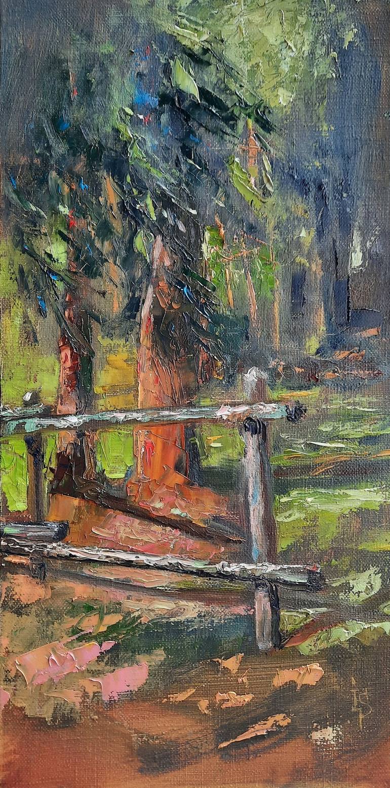 The Lakeside Wind Painting by Irina Sergeyeva | Saatchi Art