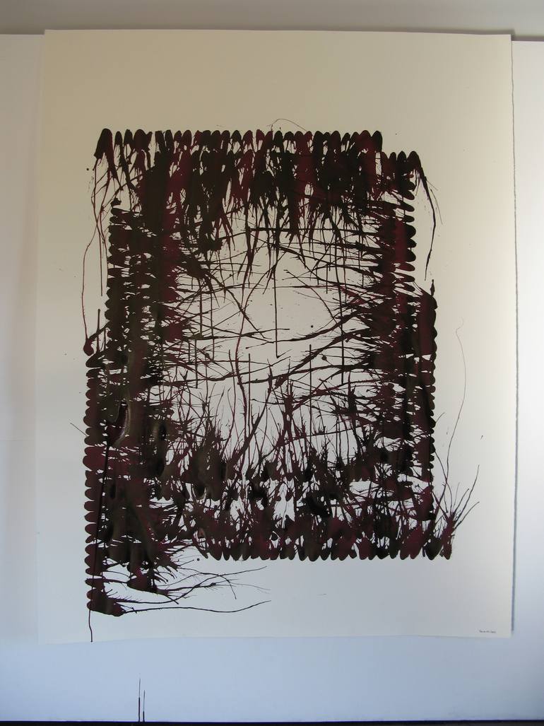 Burgundy Breath 1 Painting by Denise McCabe | Saatchi Art