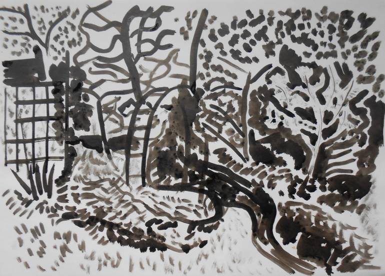 The Path Drawing by Phil Wilkinson | Saatchi Art