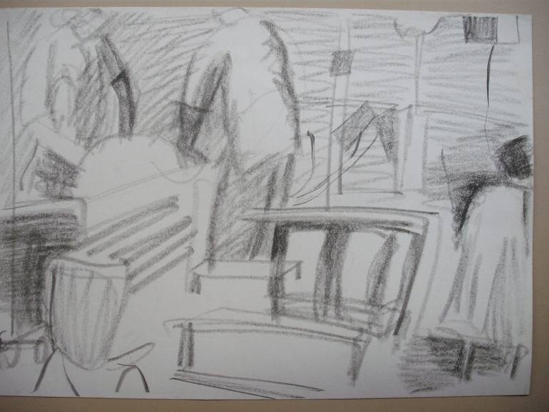 Intensive Care 1 (Hospital Series) Drawing by Phil Wilkinson | Saatchi Art