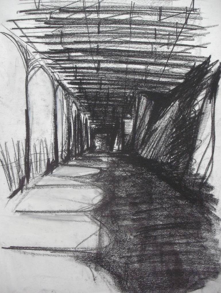 Underneath The Arches Drawing By Phil Wilkinson Saatchi Art