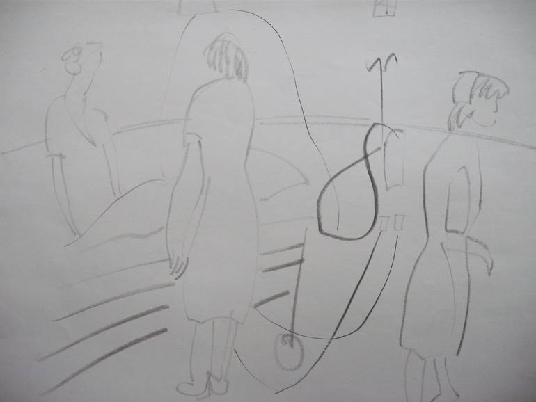 Team Care Drawing by Phil Wilkinson | Saatchi Art