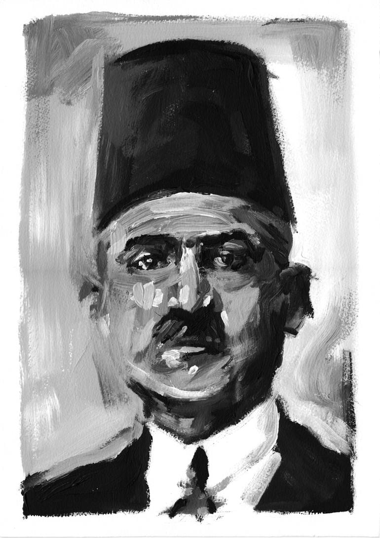 موسى نمّور Mousa Nammour Painting by Omar Khouri | Saatchi Art