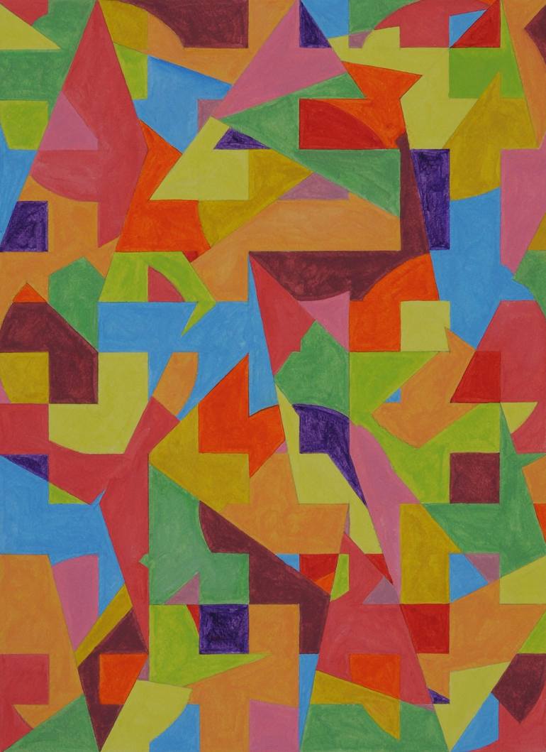 Grid Dissection 2 Painting by Colin Wright | Saatchi Art