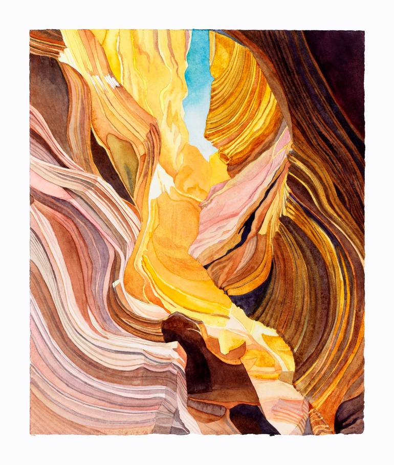 Dizzy (Antelope Canyon) Painting by Beth Shadur | Saatchi Art