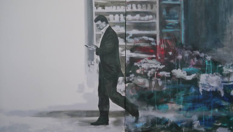 Unseen signs Painting by MARSED Mariana Repovska | Saatchi Art