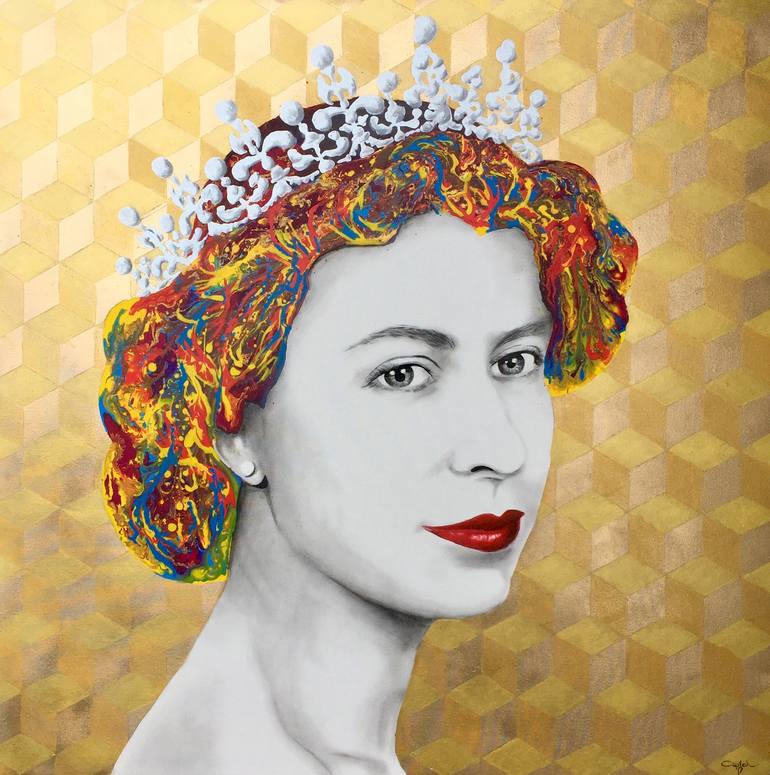 The Queen Painting by Kris Cieslak | Saatchi Art
