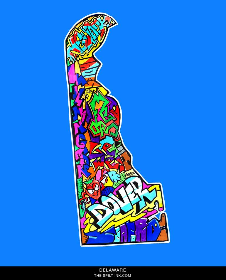 DELAWARE Painting by Johnny Meyer | Saatchi Art