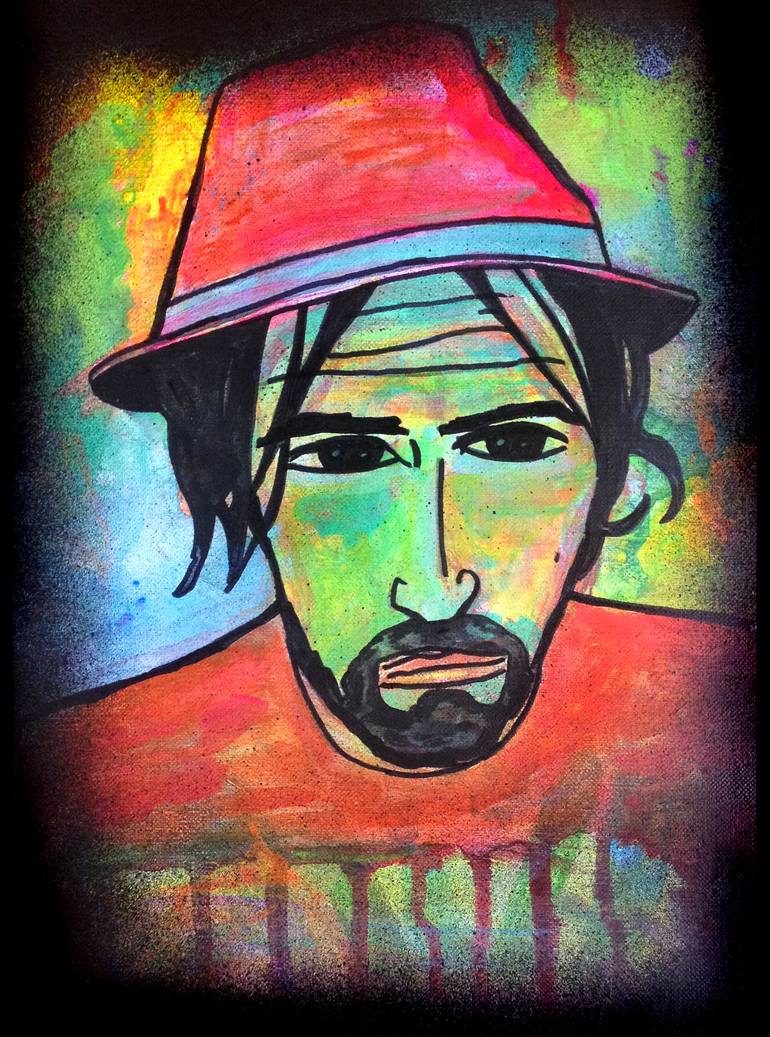 Duncan Trussell, from THE WISE GUYS series of paintings Painting by ...