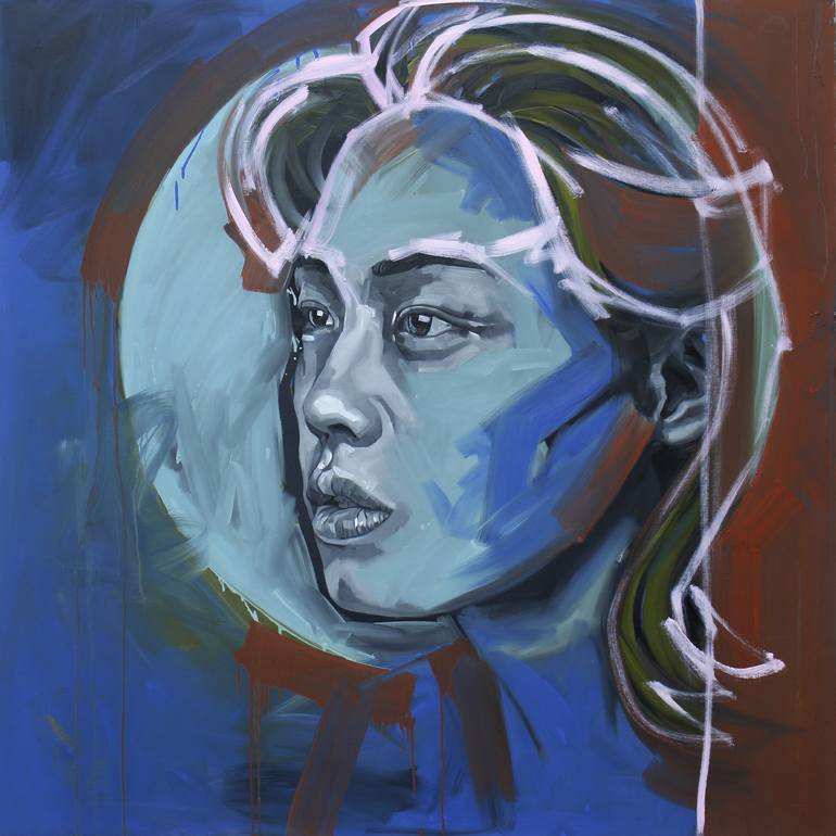 Rainy Blue Painting by Kos Cos | Saatchi Art