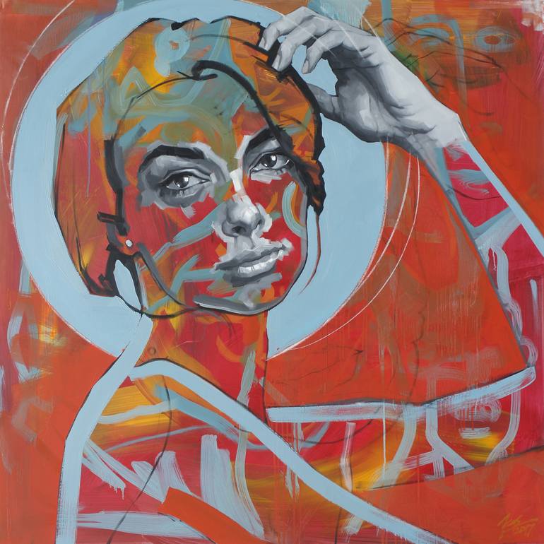 Elina II Painting by Kos Cos | Saatchi Art