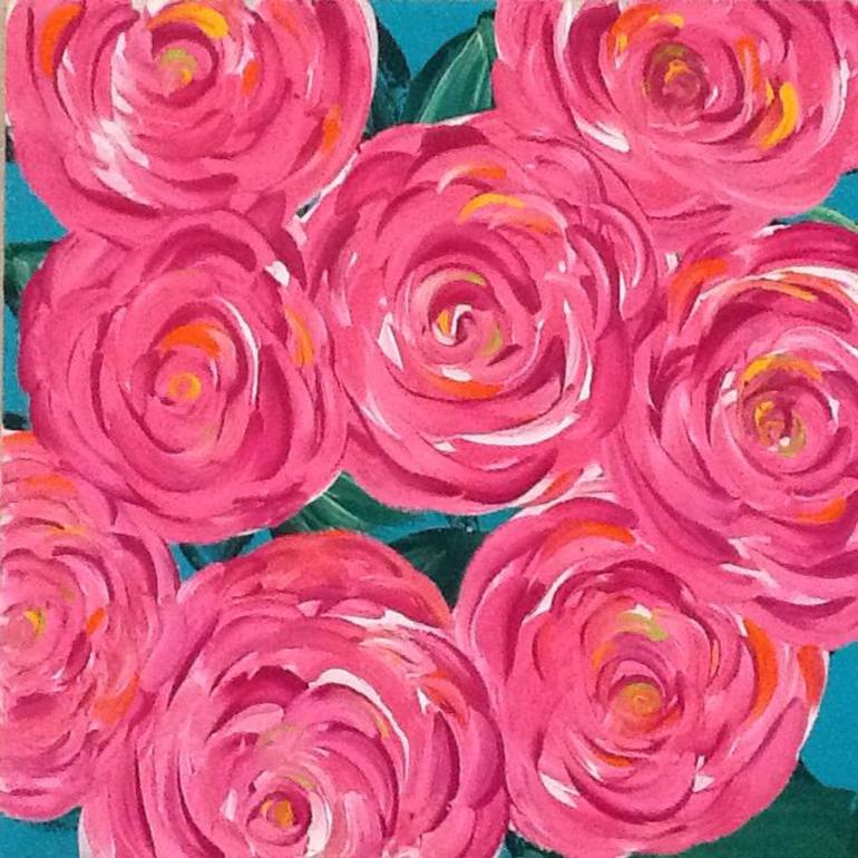 ROSES GALORE Painting by Susana King | Saatchi Art